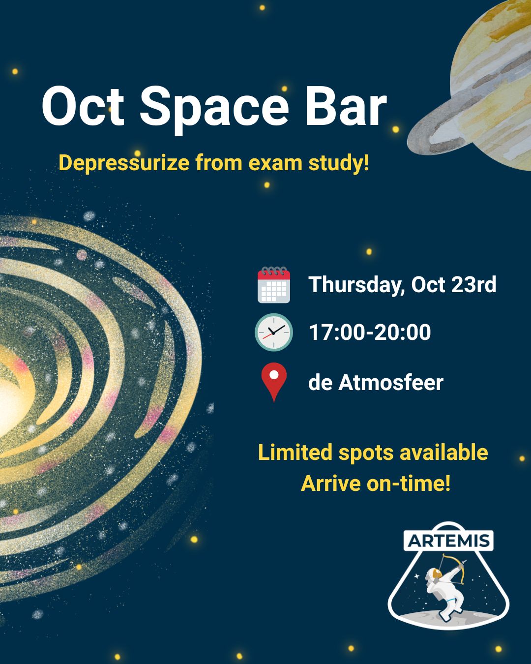 October Space Bar 2025 - Artemis - Space Master Society